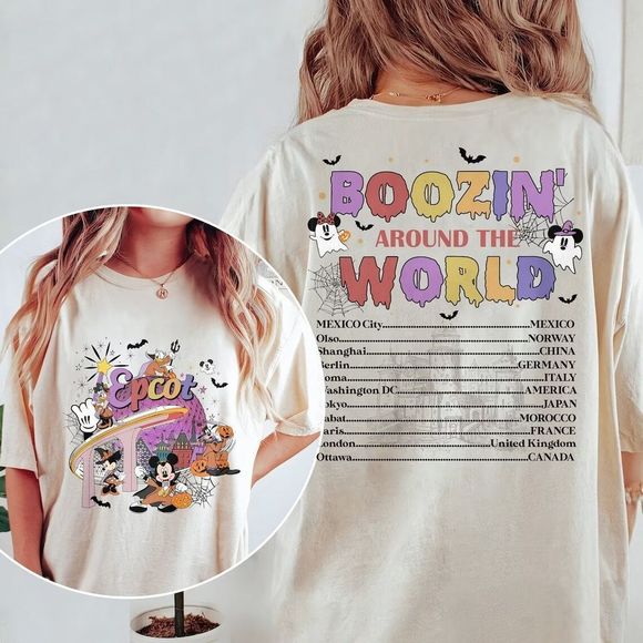 Tops | Boozin Around The World 223 Shirt Drinking Around The World ...